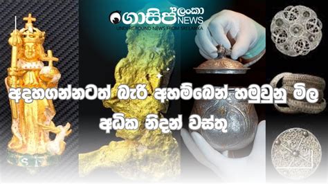 අදහගන්නටත් බැරි අහම්බෙන් හමුවුනු මිල අධික නිදන් වස්තු Youtube