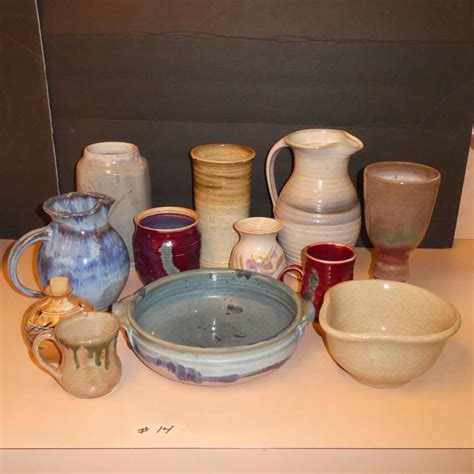 Lot 14 Variety Of Hand Made Pottery Norcal Online Estate Auctions