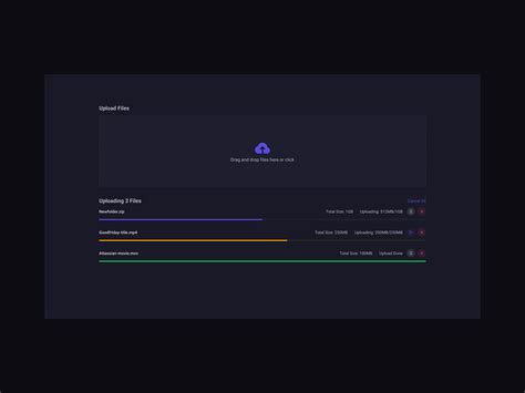 file upload ui design for saas by bhavesh on dribbble