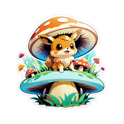 I Made An Ai Sticker Of Eevee In A Shroom Voyage