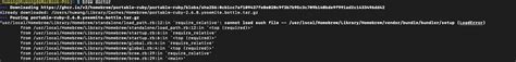 Failed To Install Homebrew Portable Ruby Homebrew Discussion GitHub