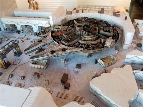Heres My Battle Of Hoth Echo Base Recreation Terrain Set Scifimodels