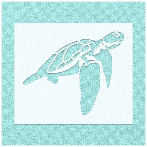 Sea Turtle Stencils Ocean Stencils Template Reusable Stencils For