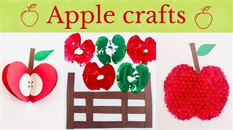 3 Easy Apple Crafts 🍎 Fall Activity Ideas For Home And Classroom Apple