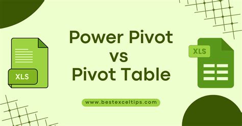 Power Pivot Vs Pivot Table Key Differences And When To Use Each Best Excel Tips