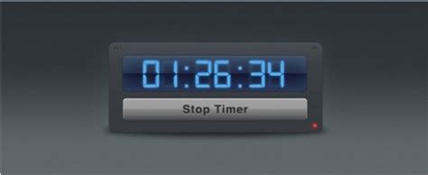 Timer Widget Ui With Blue Digital Numbers Free Vector Download Freeimages