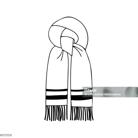 벡터에 낙서 스카프 그림 벡터에서 손으로 그린 스카프 아이콘 벡터의 스카프 아이콘입니다 0명에 대한 스톡 벡터 아트 및 기타 이미지 Istock