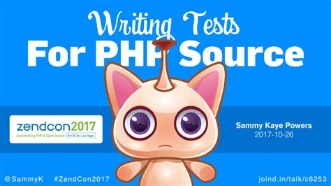 Writing Tests For Php Source Zendcon 2017 Speaker Deck