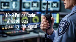 Police Department 10 Codes Common Radio Communication Codes