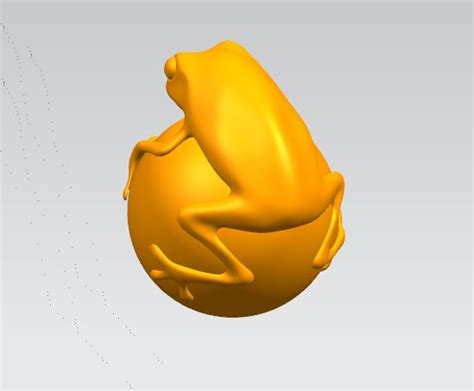一只可爱的青蛙 Ug 模型图纸下载 懒石网