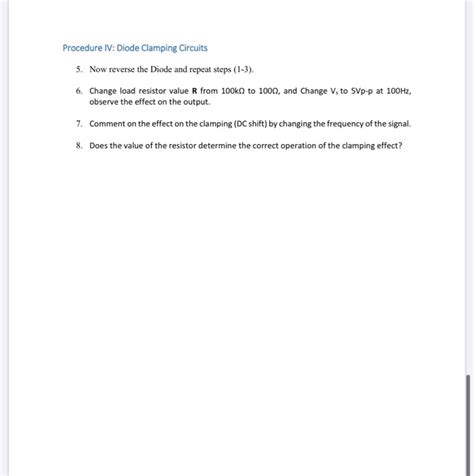Solved Experiment Diode Applications Objectives Theory Chegg Com