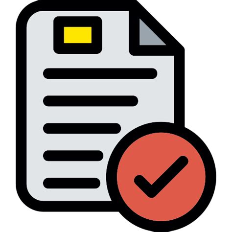 Verification Generic Outline Color Icon