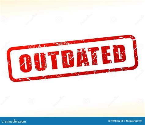 Outdated Rectangular Stamp Cartoon Vector 97813115