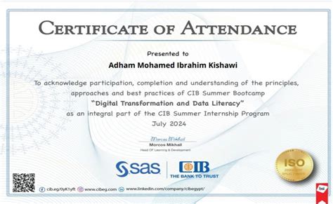 Adham Kishawi On Linkedin Cibsummerinternship