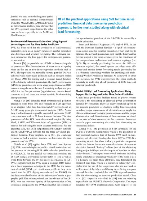 Time Series Prediction Survey