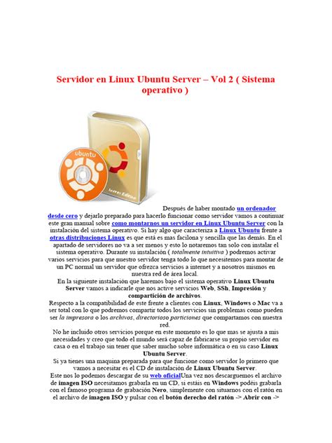 instalar y configurar linux ubuntu server pdf red mundial