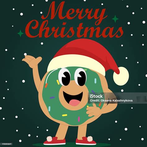 귀여운 도넛 마스코트 산타클로스 크리스마스 도넛 만화 캐릭터가 있는 산타클로스 이모티콘 도넛에 대한 스톡 벡터 아트 및 기타 이미지 도넛 크리스마스 가공의 인물