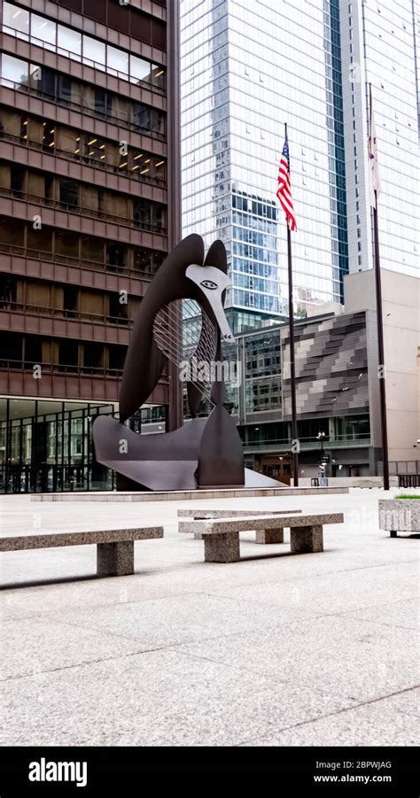 View Of Chicagos Picasso An Untitled Monumental Sculpture By Pablo