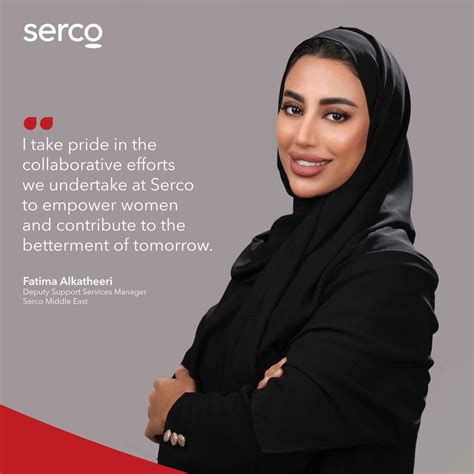 Serco On Linkedin Fatima Alkatheeri Deputy Support Services Manager