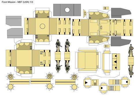 Paper Model Mbt 1 3 By Sermann On Deviantart Paper Models