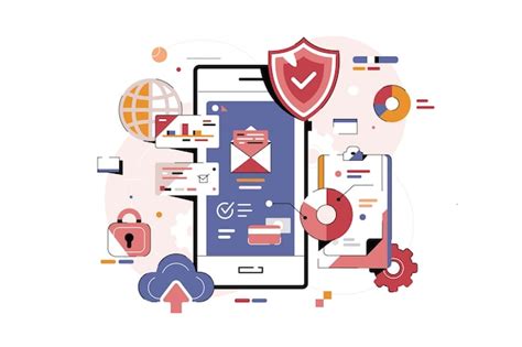 Premium Vector Data Visualization Concept Big Data Vector Illustration