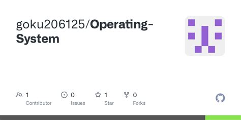 Github Goku206125operating System