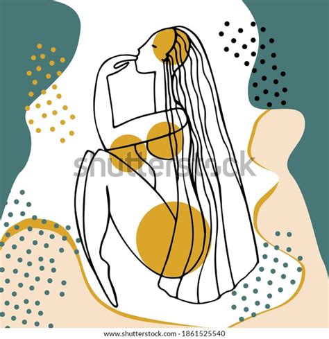 Beautiful Sexy Female Body Abstract Shapes Stock Vector Royalty Free 1861525540 Shutterstock