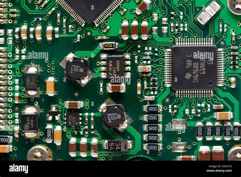 Technology Circuit Board And Computer Chip Stock Photo Alamy