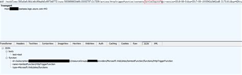 Azure Rest End Point To Get Logic App Action Inputsoutputs Stack Overflow