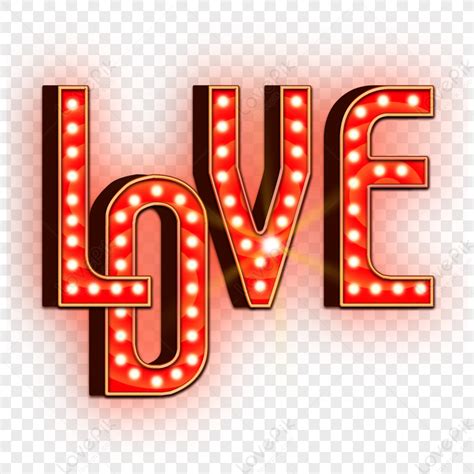 발렌타인 데이 레드 크리 에이 티브 러브 라이트 카드 일러스트love등판 Png 일러스트 무료 다운로드 Lovepik