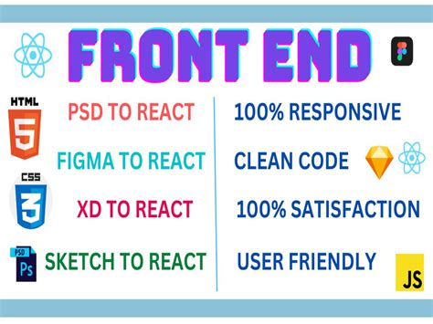 Figmapsdsketchadobe Xd Designs To Responsive Frontend Development Upwork