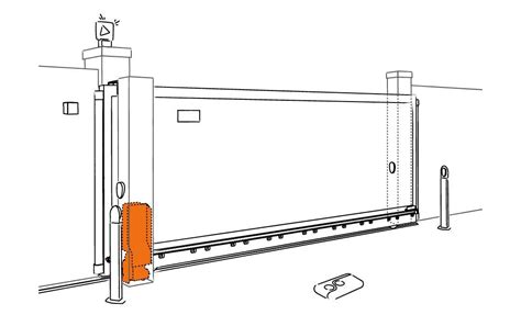 Sliding Gate Opener Kit With In Post Invisible Sliding Gate Operator