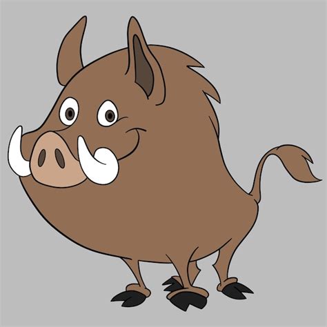 멧돼지 벡터의 그림 프리미엄 벡터