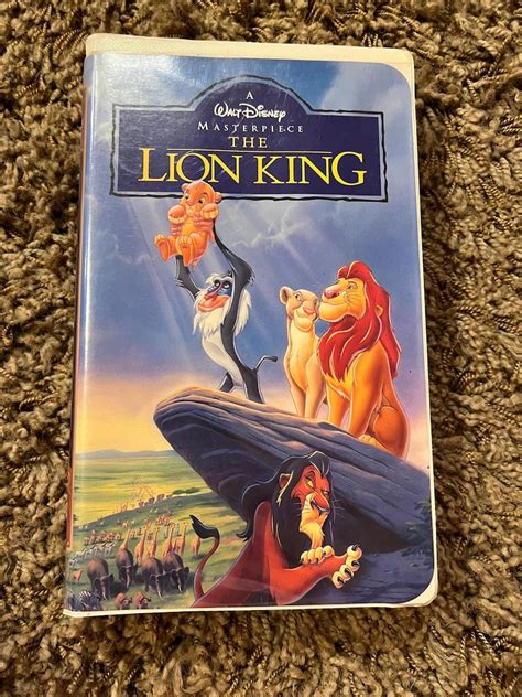 Walt Disneys The Lion King 1995 Vhs 2977 Masterpiece Collection
