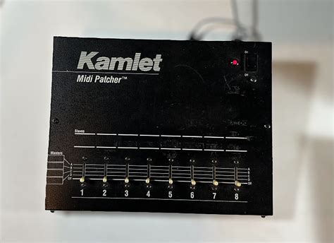 kamlet mp 1 midi patcher 90s 4 in 8 out midi routing reverb