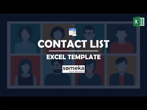 Contact Database Excel Template