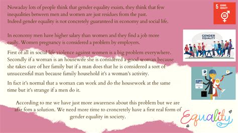 Gender Equality Ed Civica Slide Di Inglese Docsity