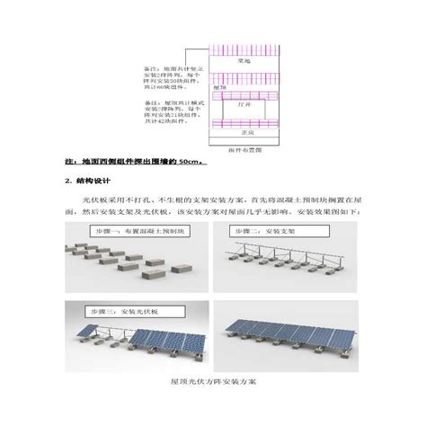 光伏电站项目方案模板电气工程土木在线