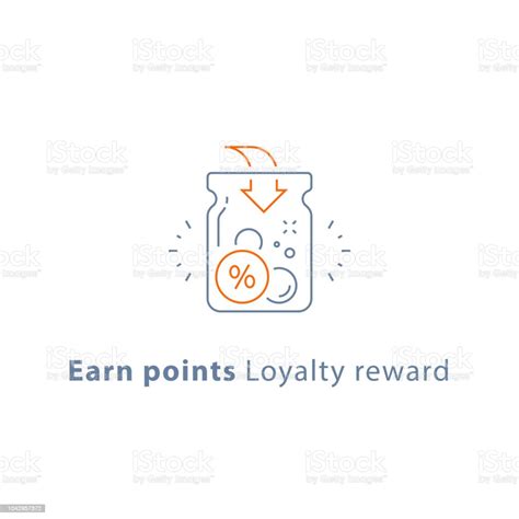 로열티 프로그램 포인트 적립 및 보상 마케팅 개념을 얻을 아이콘에 대한 스톡 벡터 아트 및 기타 이미지 아이콘 저축 인센티브 Istock