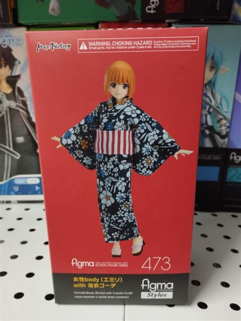 Pre Owned Figma 473 Female Body Emily With Yukata Outfit Hobbies