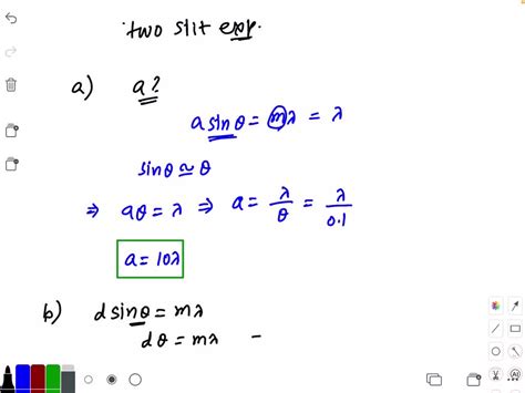 Solvedthe Irradiance Pattern Observed In A Two Slit Interference