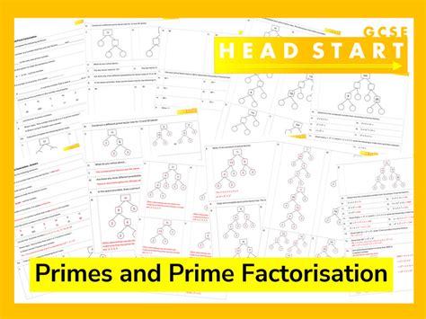 Head Start Gcse Prime Factors And Prime Factorisation Teaching Resources