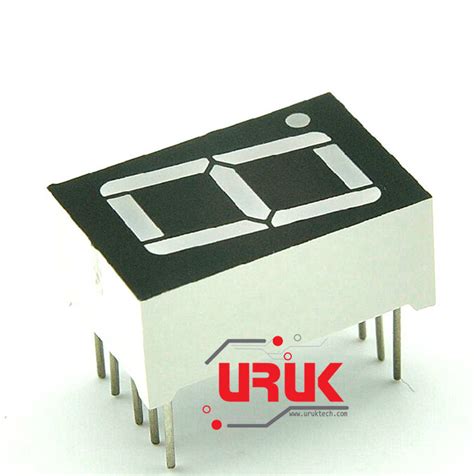 7 Segment 1 Digit Red Color Led Uruktech