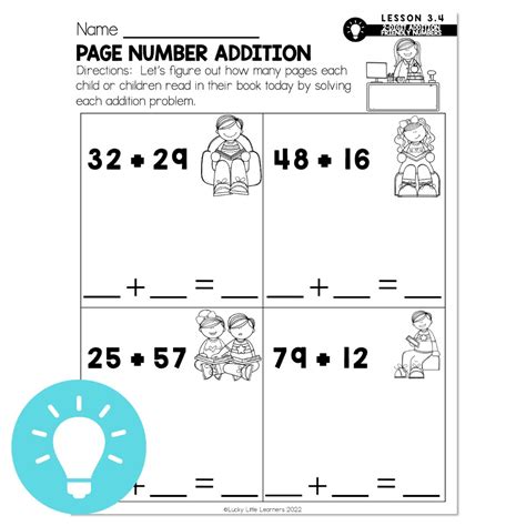 Lucky To Learn Math 2 Digit Addition Friendly Numbers Lesson 34