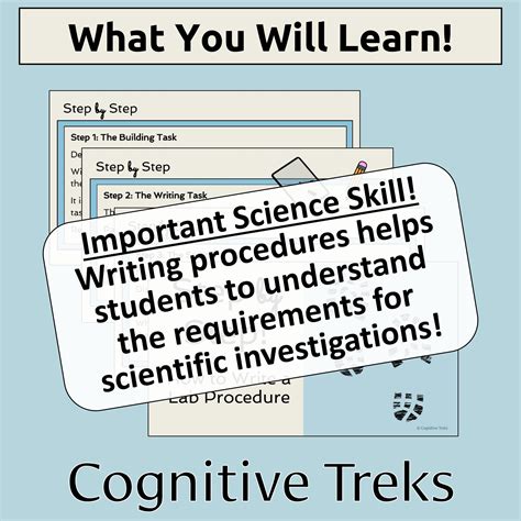 Lab Procedure Practice How To Write A Lab Procedure Step By Step Activity Science Teacher