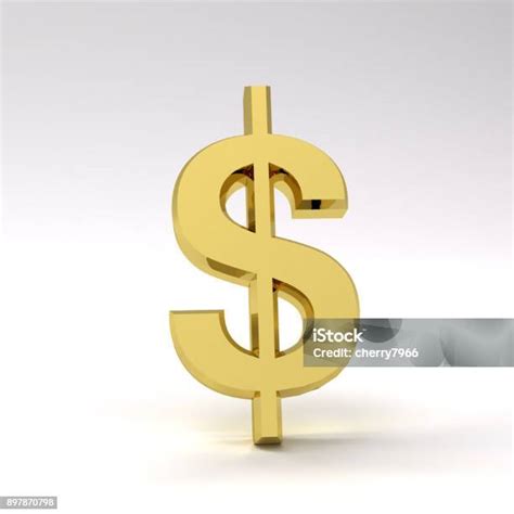 기호 골드 달러 투자 3 차원 렌더링 돈 복사 공간 흰색 배경 최소한의 개념 0명에 대한 스톡 사진 및 기타 이미지 0명 3차원 형태 개념 Istock