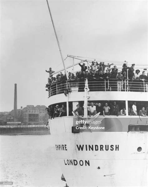 The Ex Troopship Empire Windrush Arriving At Tilbury Docks From