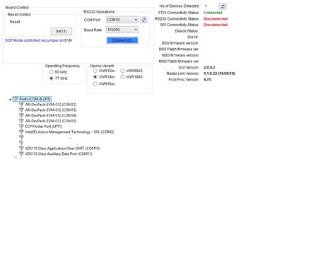 DCA EVM IWR Boost DCA EVM Sensors Forum Sensors TI E E Support Forums