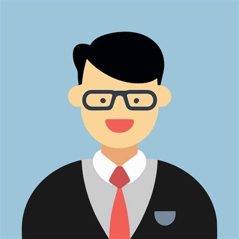 아바타 남자 그림 ⁇ 터 프리미엄 벡터