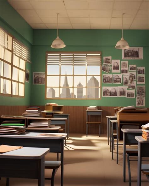 Saudi Classroom Minimal Hyper Realistic Premium Ai Generated Image